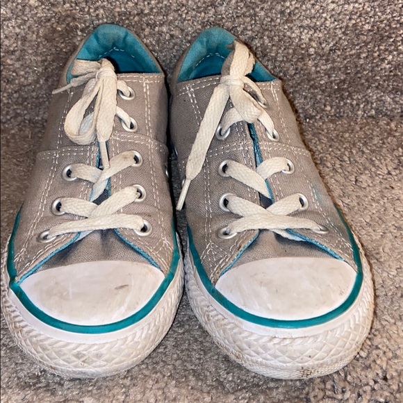 Converse | Shoes | Girls Converse 3 Shoes Gray Gym | Poshmark